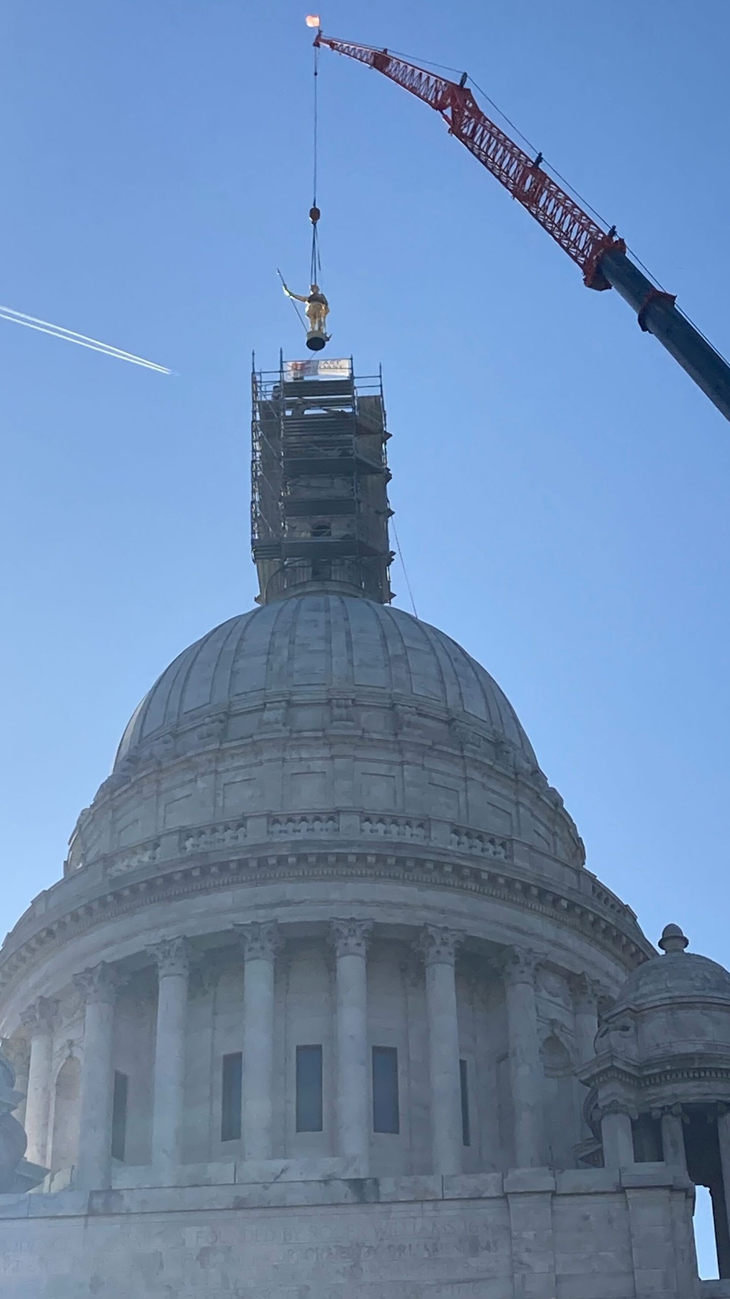Independent Man returns to the top of the Rhode Island State House ...