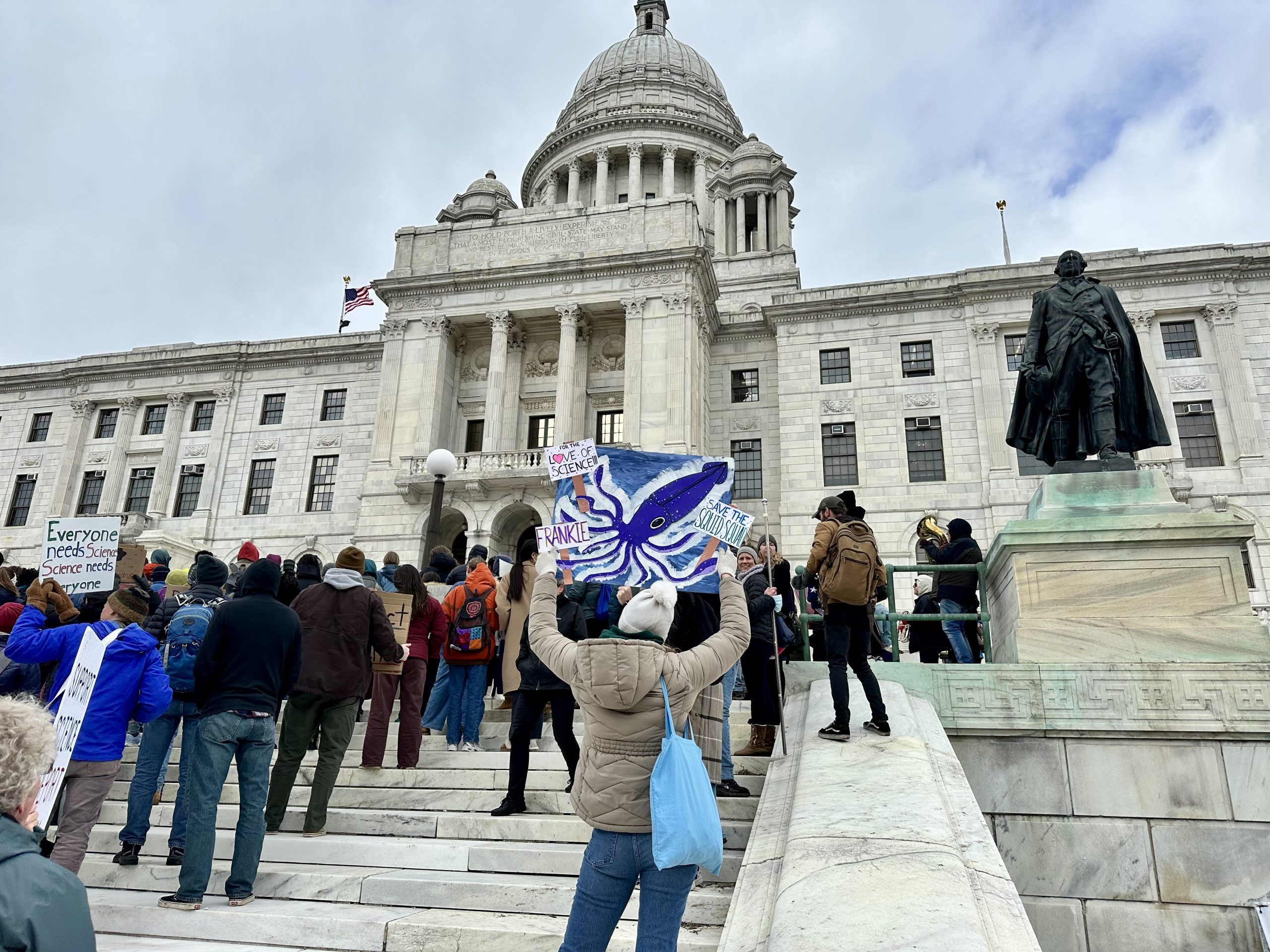 Dozens of Rhode Island scientists protest federal funding cuts to ...