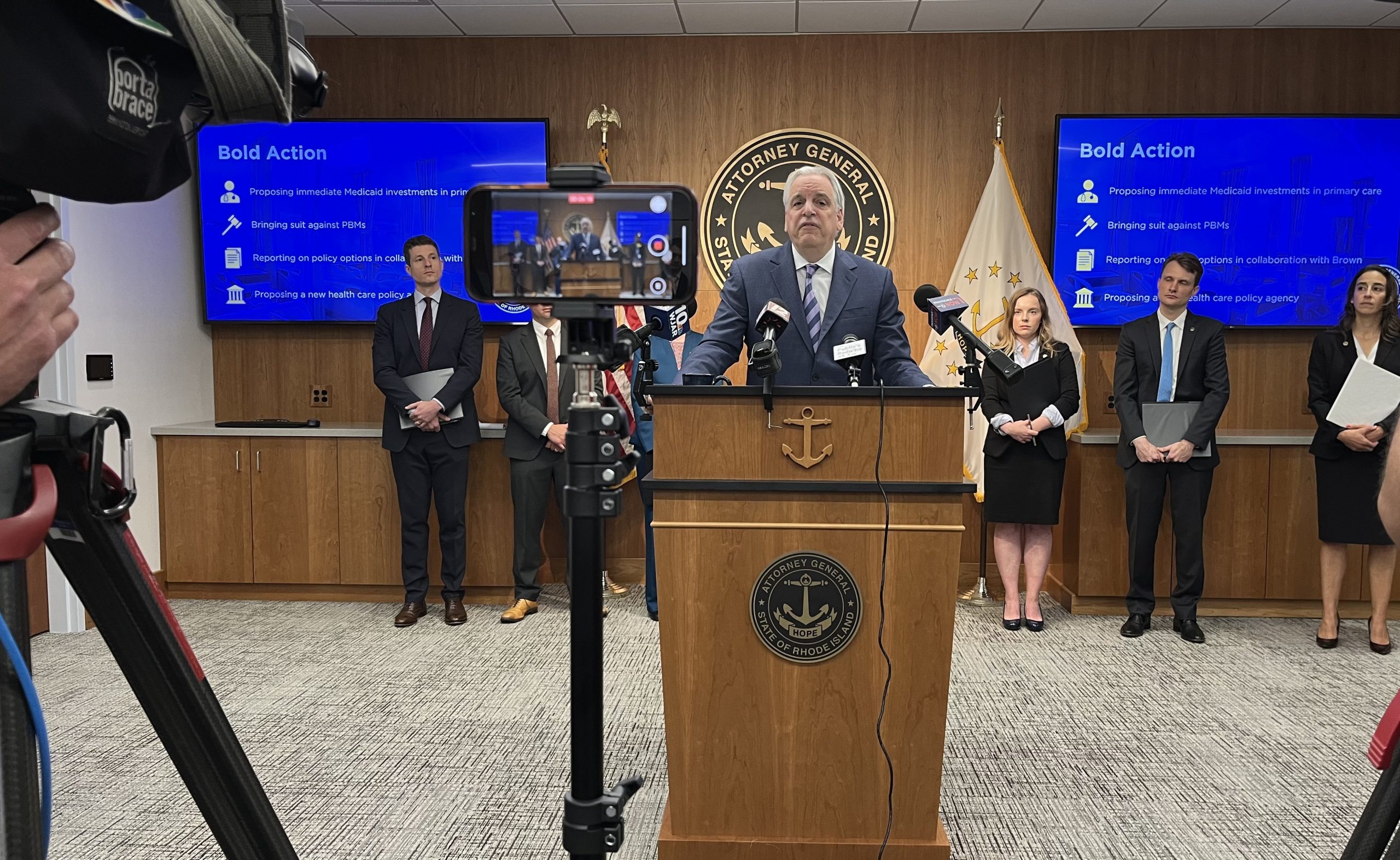 Neronha unveils new approach on RI’s health care crisis - TPR: The ...